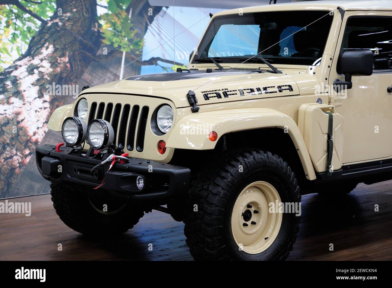 A Jeep Wrangler Africa pictured at the Portland International Auto Show ...