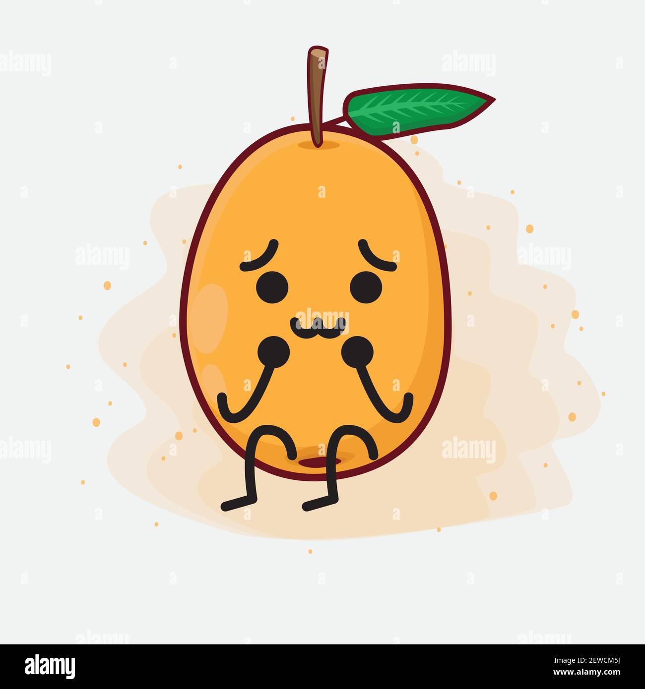 Ripe loquat fruits on Stock Vector Images - Alamy