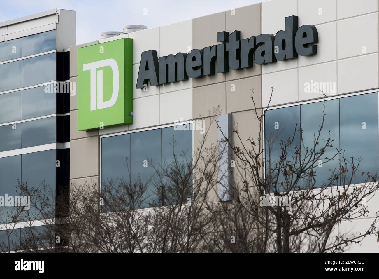 A logo sign outside of a facility occupied by TD Ameritrade in San ...