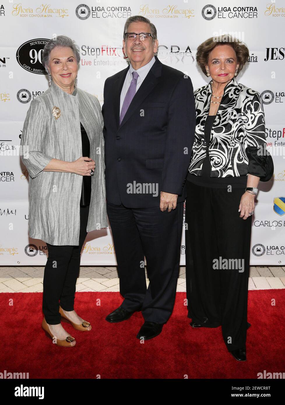 Adriana Cora, Cesar Scheaker and Marili Pujals attend the Gloria ...