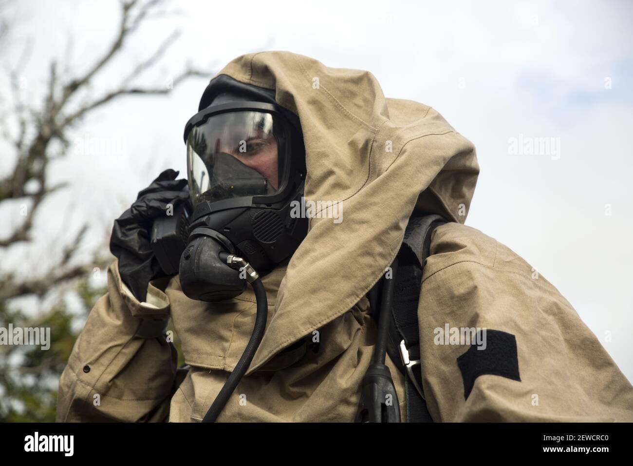 Lance Cpl. Ryan Yancey, from Emory, Texas, radios his team during a ...