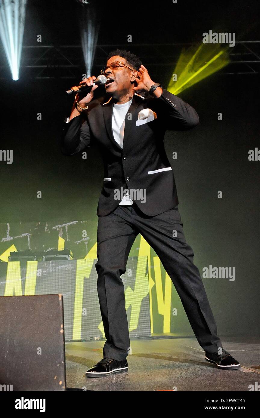 Christopher 'Play' Martin of Kid 'n Play perform onstage as part of 'I ...