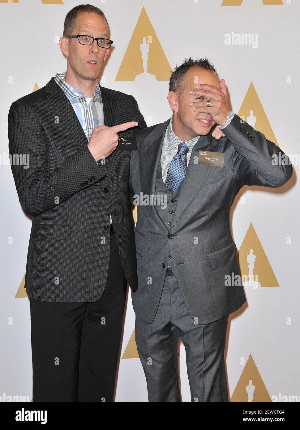 (L-R) Pete Docter and Jonas Rivera arrives at the 88th Annual Academy ...