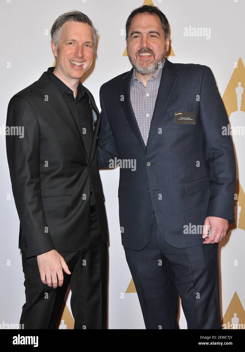 (L-R) Sound editor Matthew Wood and sound designer David Acord arrives ...
