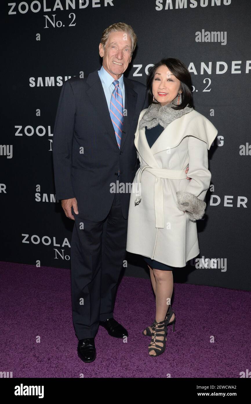 (L-R) Maury Povich and Connie Chung attend the "Zoolander 2" World ...