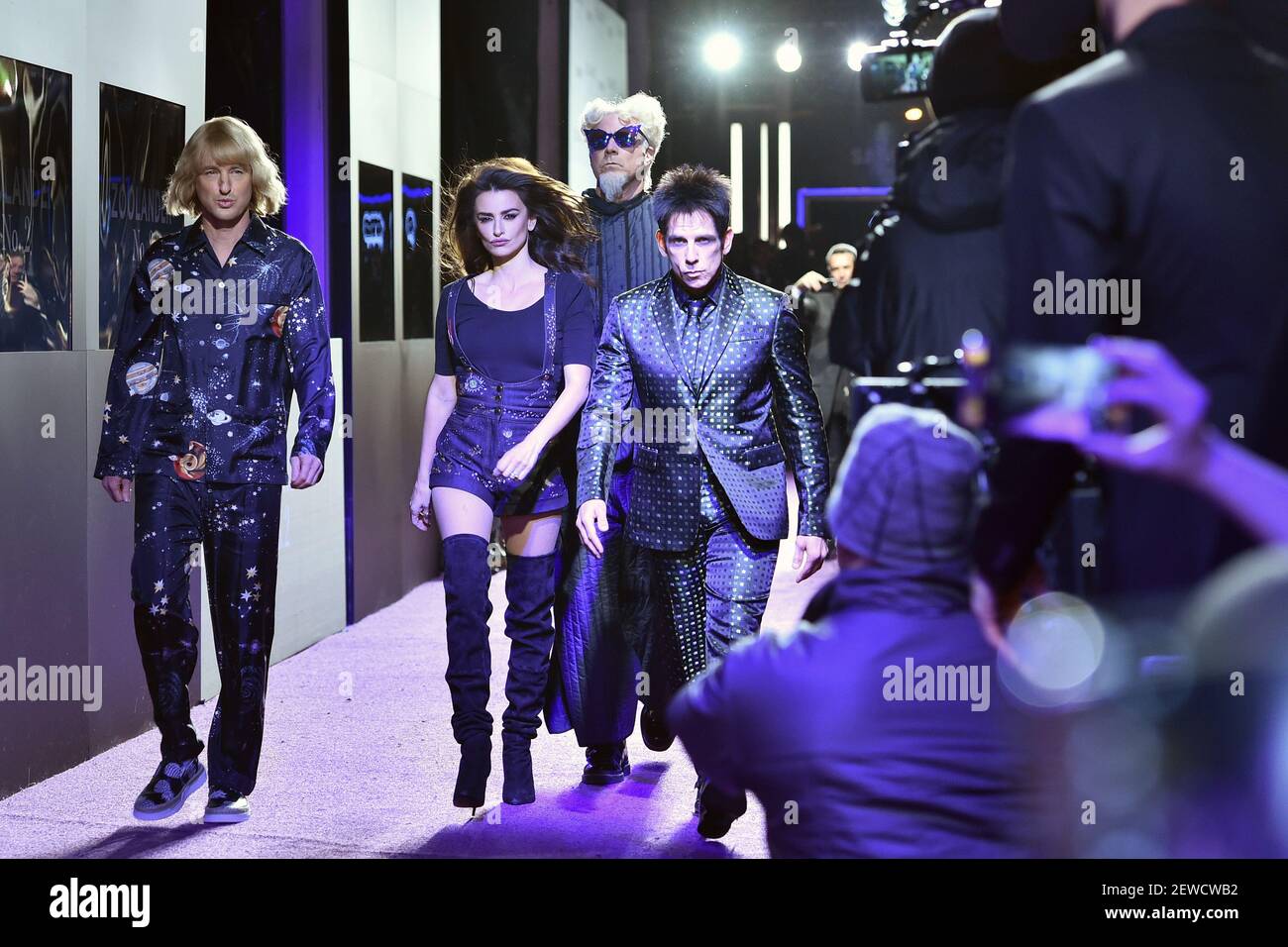 Actors Owen Wilson, Penelope Cruz, Ben Stiller and Will Ferrel walk ...