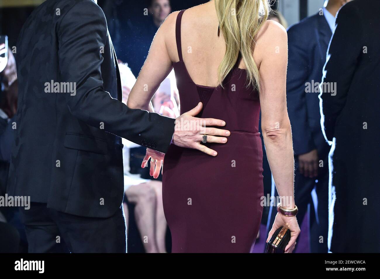 Actors Justin Theroux and Jennifer Aniston attend the "Zoolander 2 ...