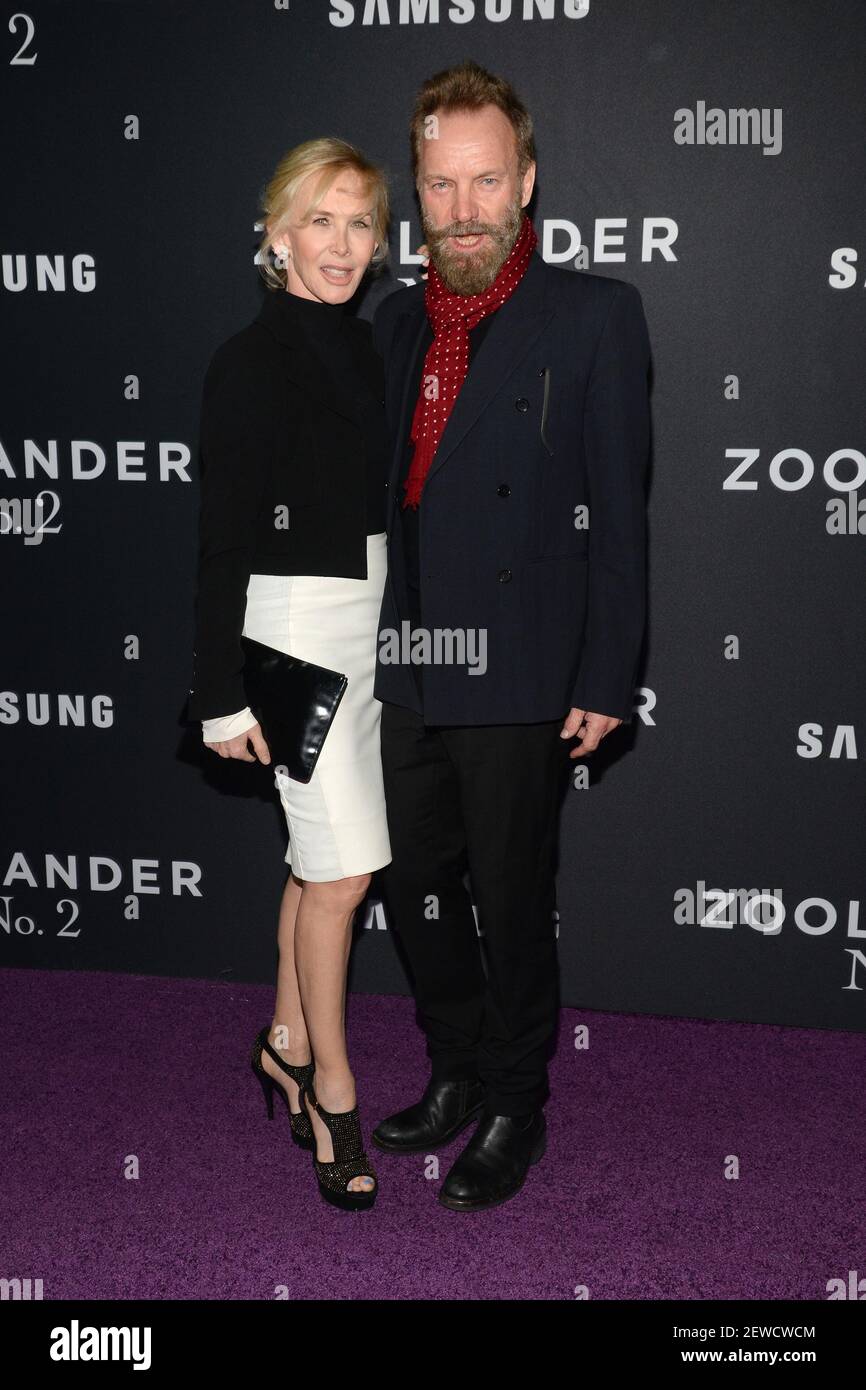 (L-R) Trudie Styler and Sting attend the "Zoolander 2" World Premiere ...