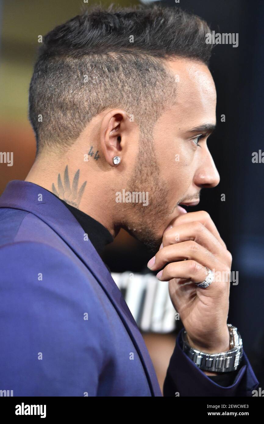 2015 Formula One World Champion race car driver Lewis Hamilton attends ...