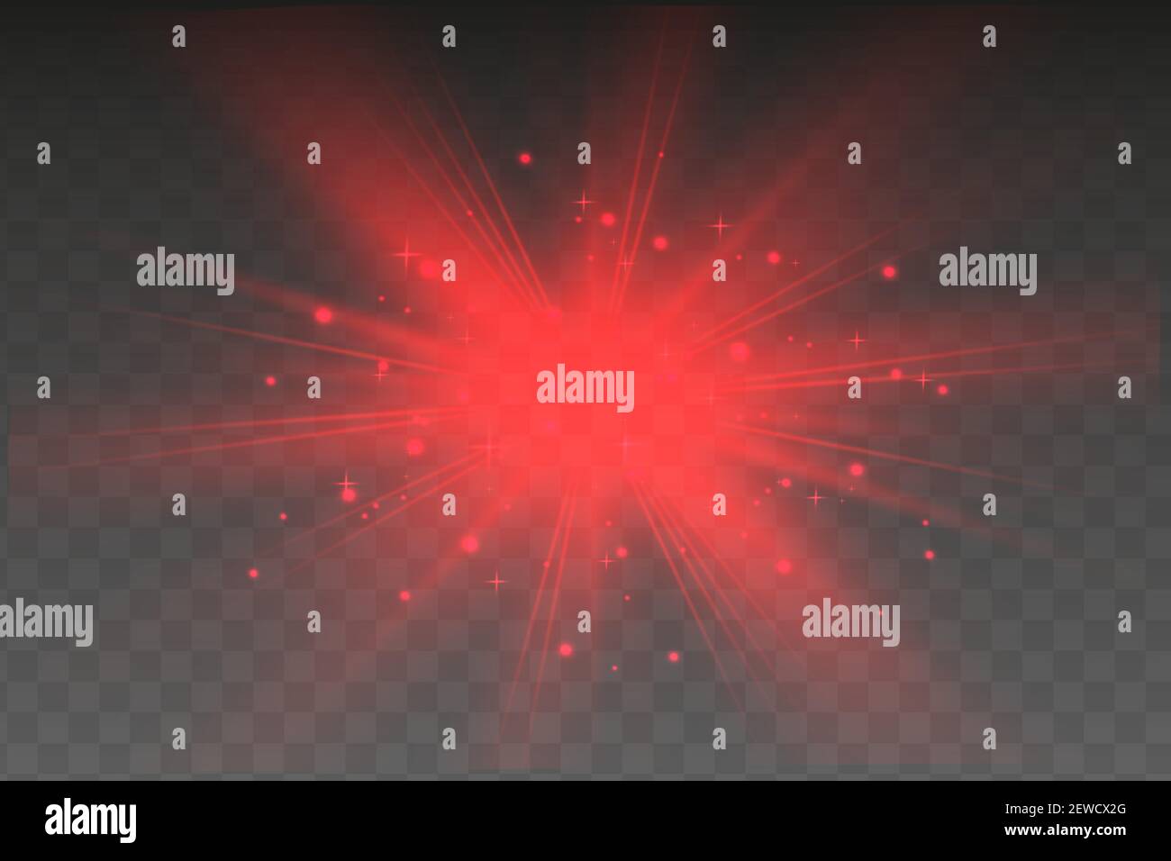 Red glowing lights effects isolated on background. Glow light effect ...