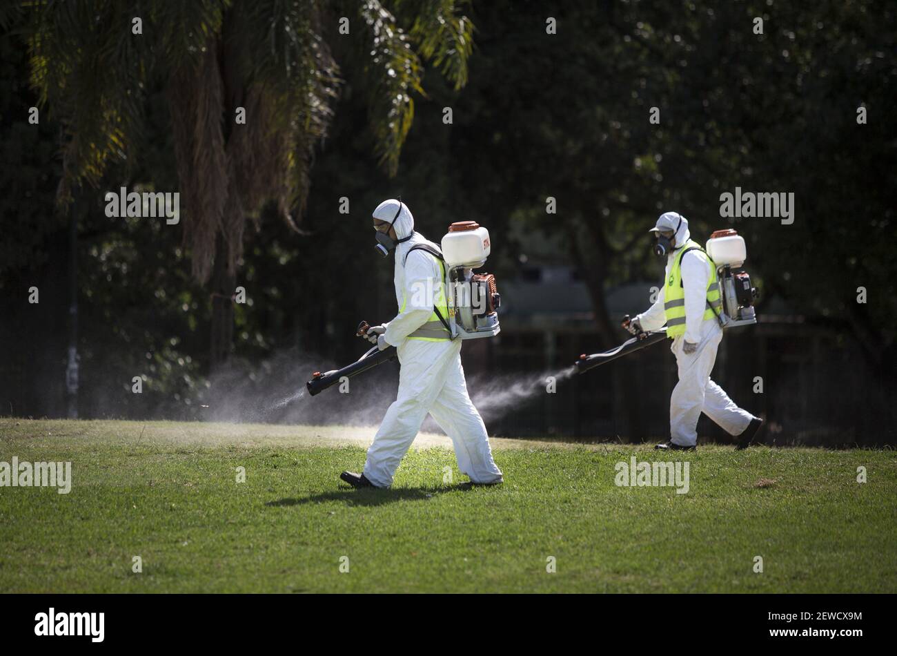 Argentina's Environment and Public Space Ministry fumigation brigade ...
