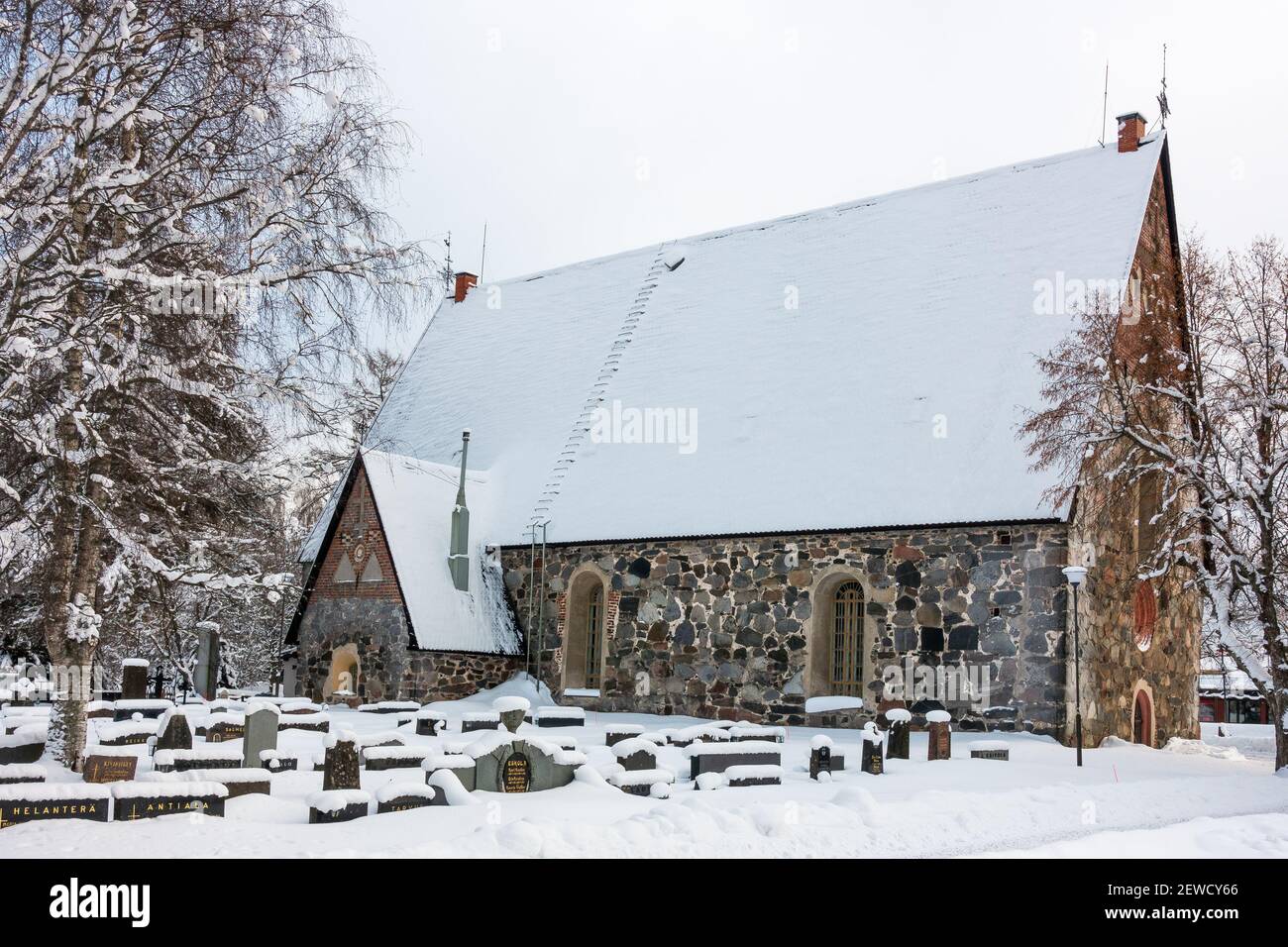 Old medieval stone church of Lammi Finland Stock Photo - Alamy