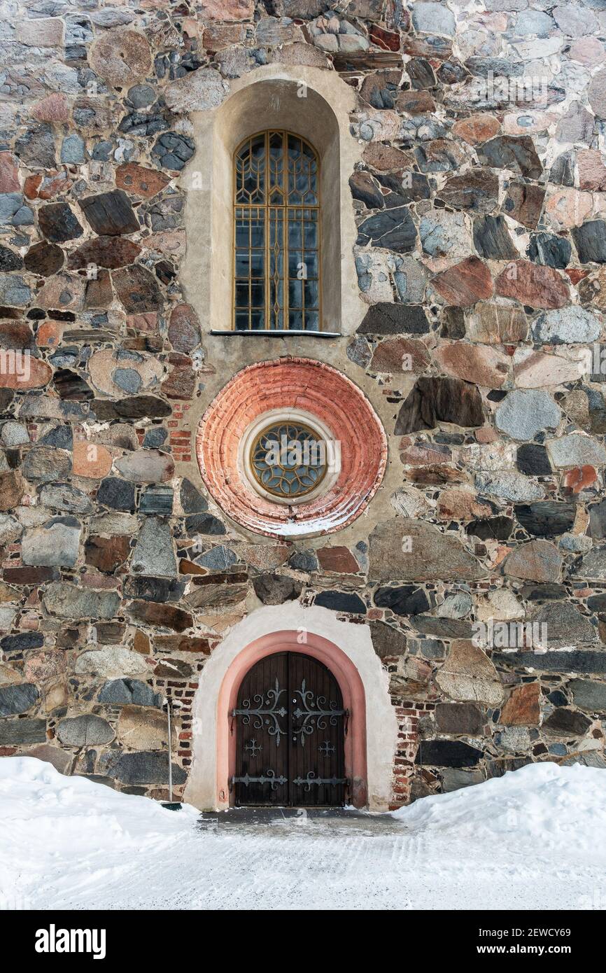 Old medieval stone church of Lammi Finland Stock Photo - Alamy