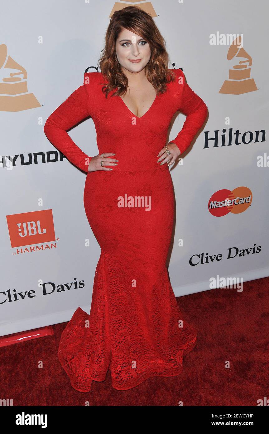 Meghan Trainor arrives at the 2016 Pre-GRAMMY Gala & Salute to Industry ...