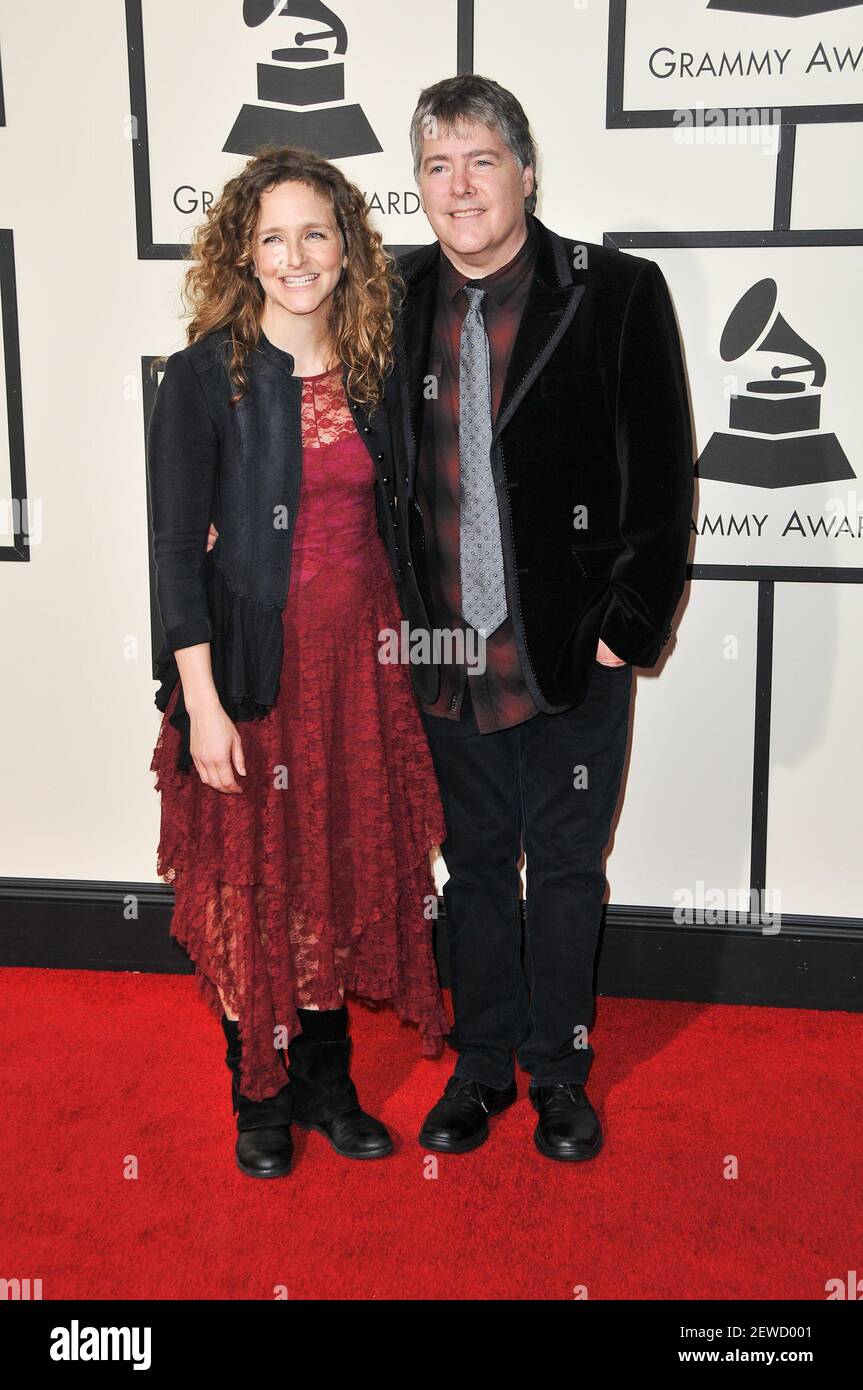 Bela Fleck and Abigail Washburn at the 58th annual Grammy Awards held ...