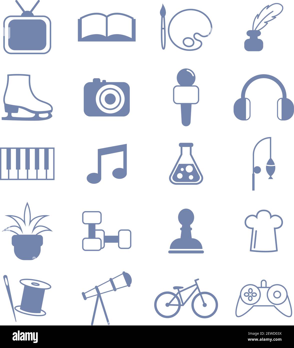 Favorite hobby, illustration, vector on white background Stock Vector ...