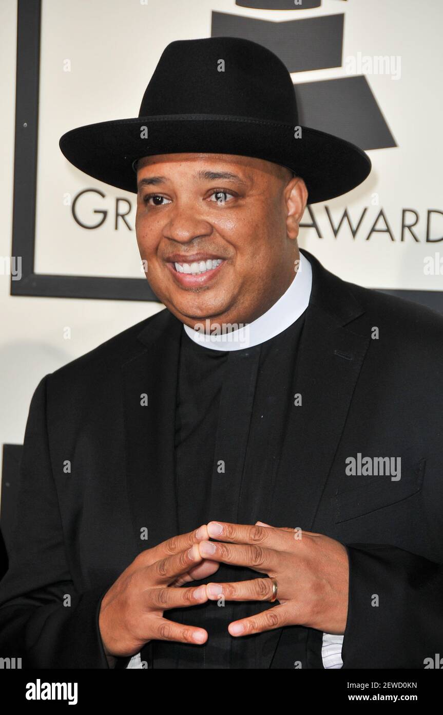 Joseph Simmons at the 58th annual Grammy Awards held at the Los Angeles ...