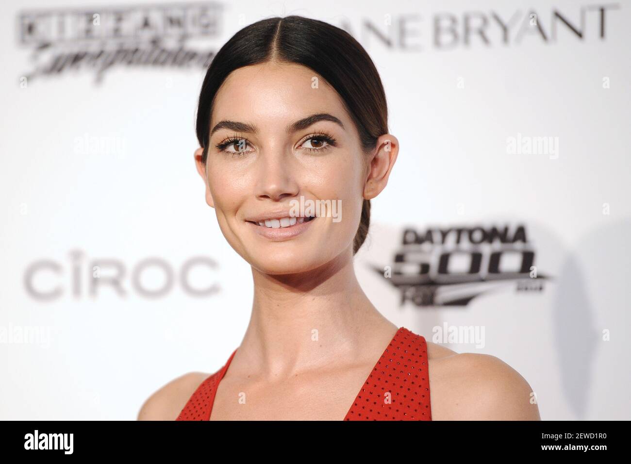 Model Lily Aldridge attends the launch of the 2016 Sports Illustrated ...