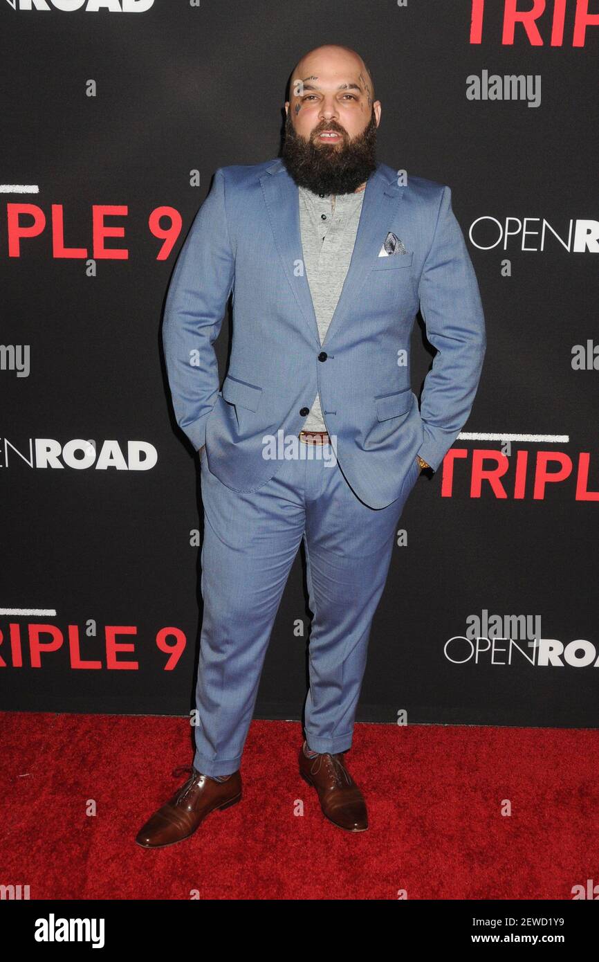 Carlos Aviles attending the "Triple 9" Los Angeles Premiere held at ...