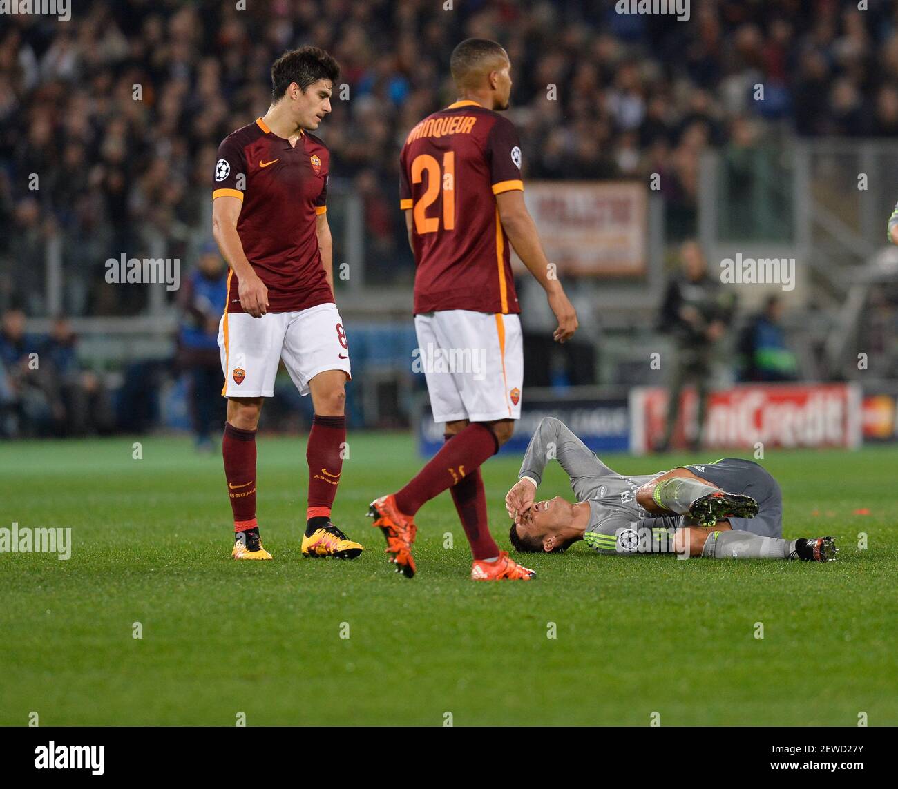 Real Madrid's Cristiano Ronaldo during the champions league football ...