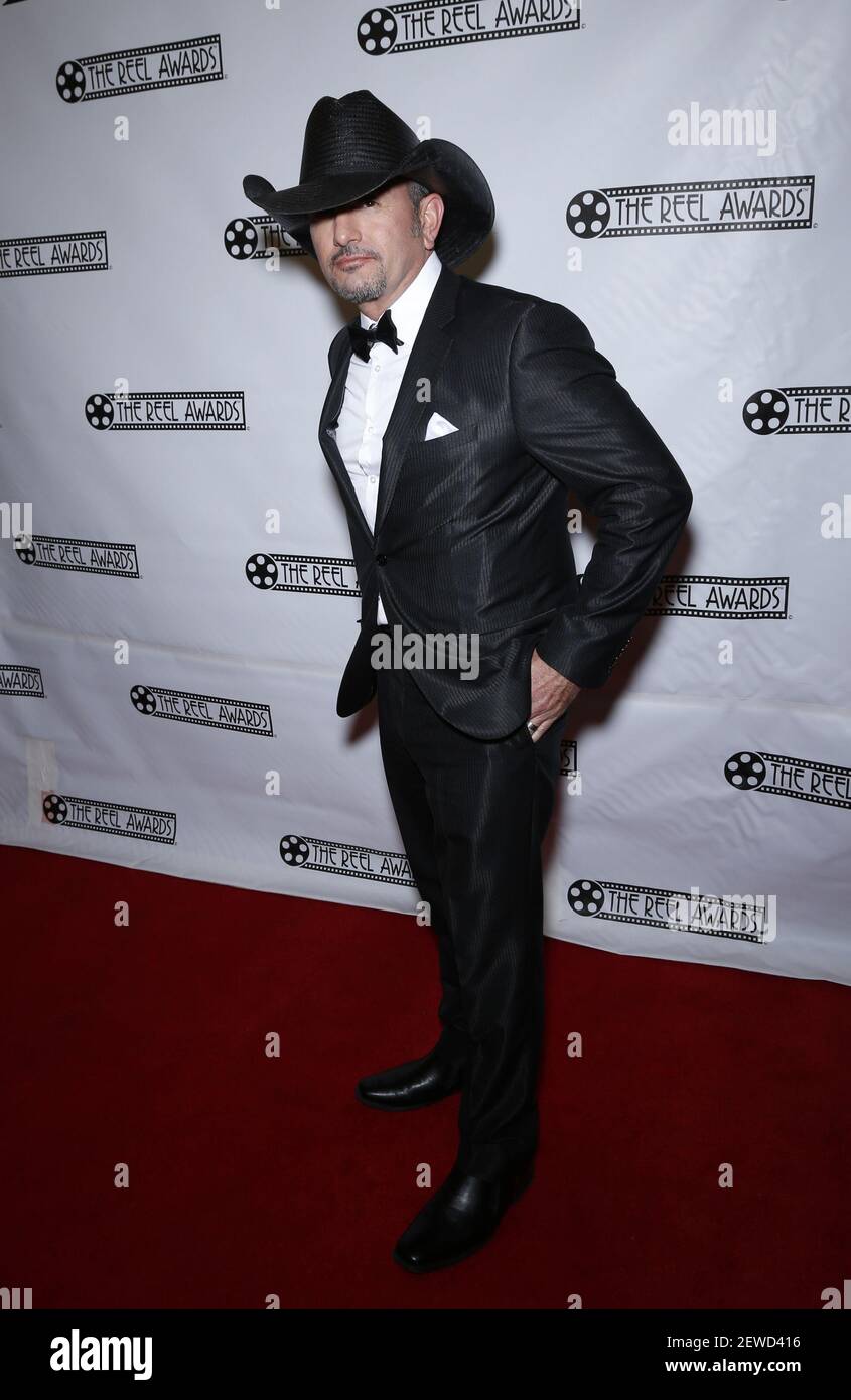 Jeff Richards as Tim McGraw. Red Carpet Arrivals at the 2016 Reel Awards at The Golden Nugget ...
