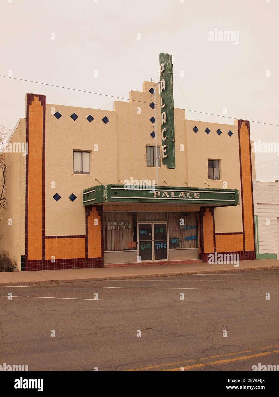 Landmarks in and around Marfa, Texas including the county courthuse and ...