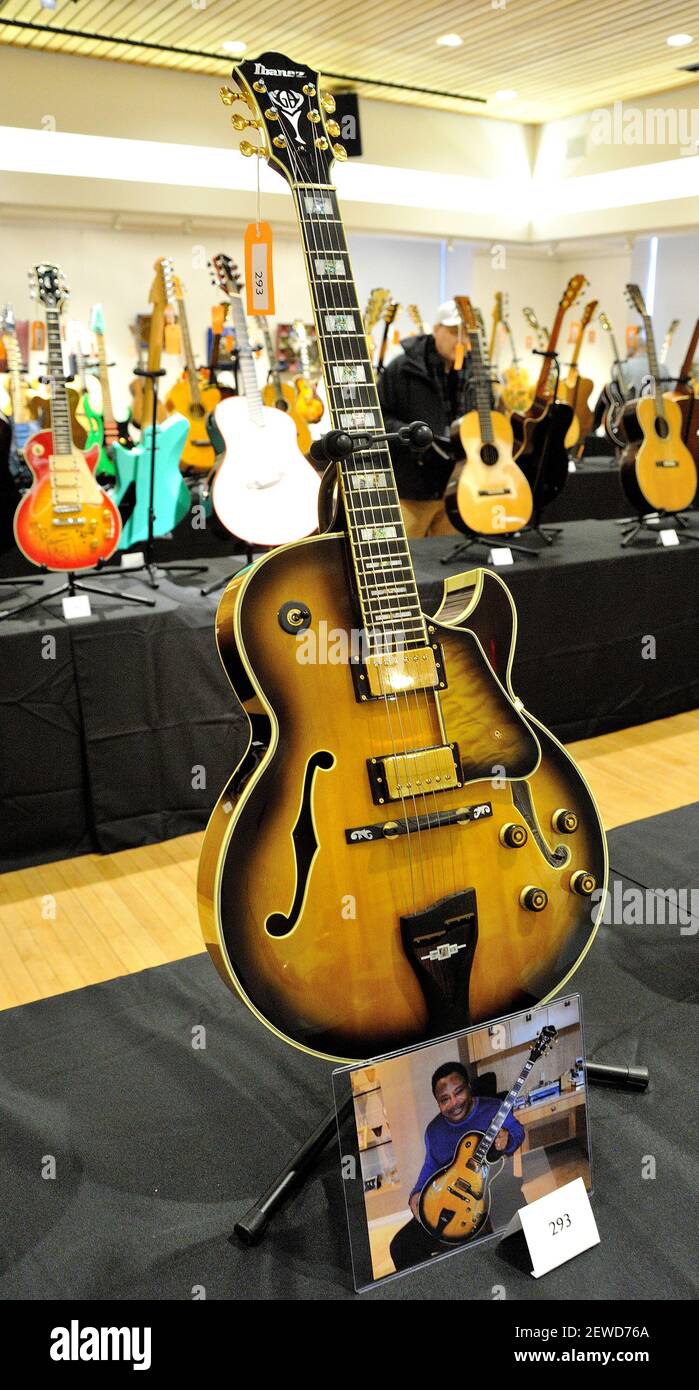 Custom Ibanez electric guitar owned by musician George Benson on ...