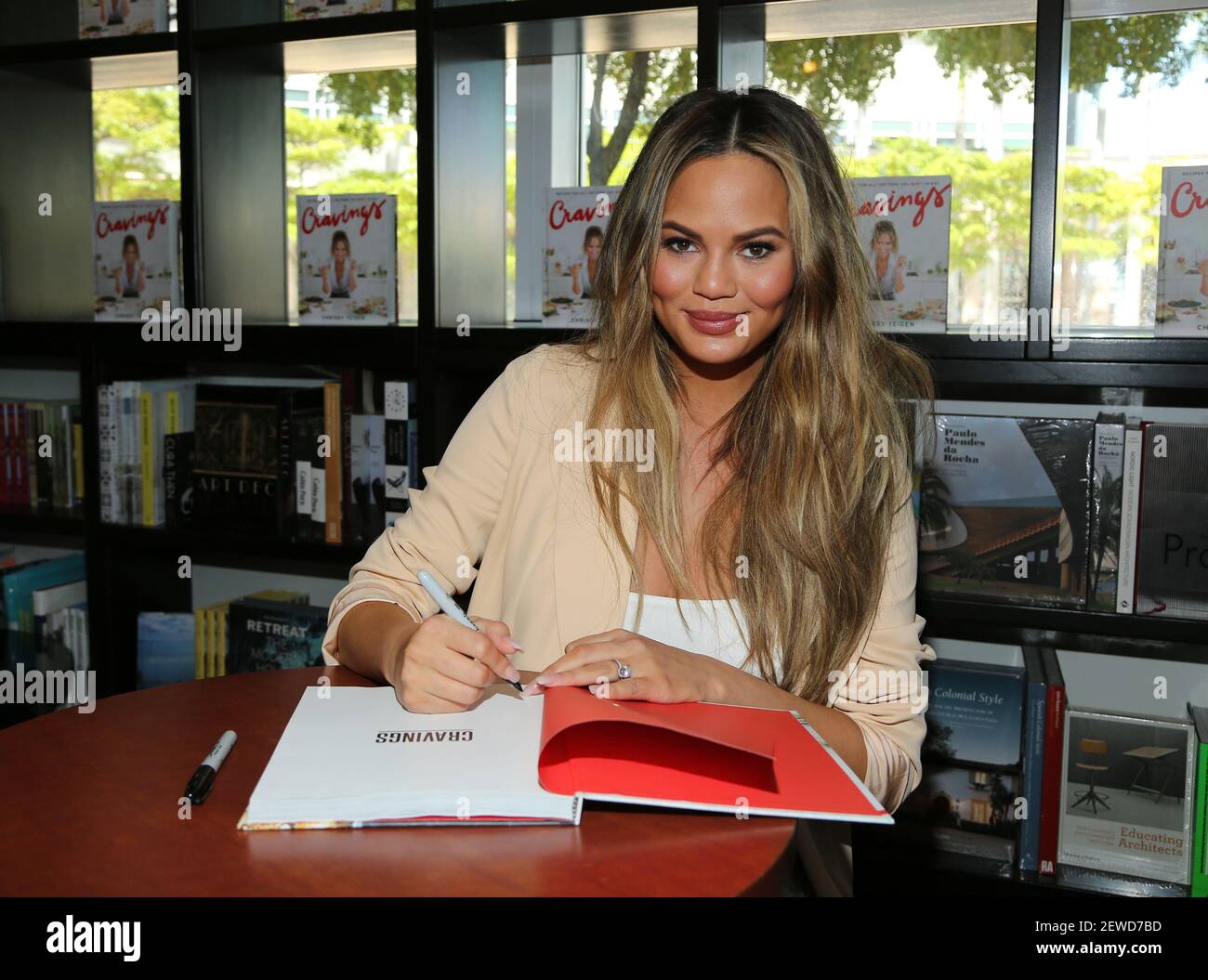 MIAMI, FL FEBRUARY 26: Chrissy Teigen is seen at Books and Books during ...