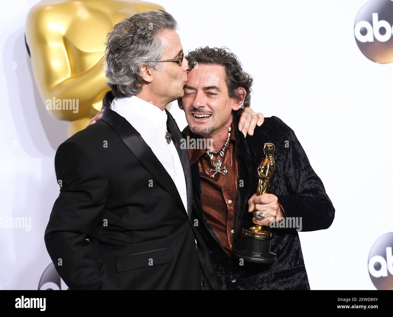 Mark Mangini and David White arriving at the 88th Academy Awards Press ...