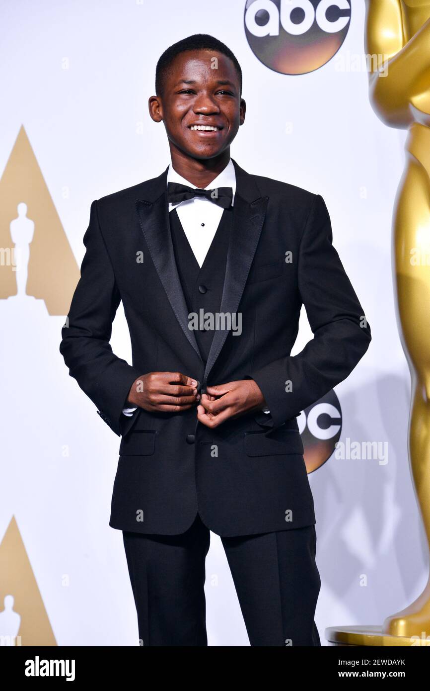 Abraham Attah in the Press Room at the 88th Academy Awards Ceremony ...