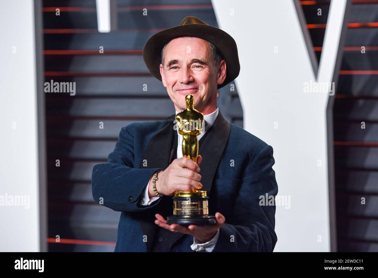 Mark Rylance arriving at the 2016 Vanity Fair Oscar Party hosted by ...
