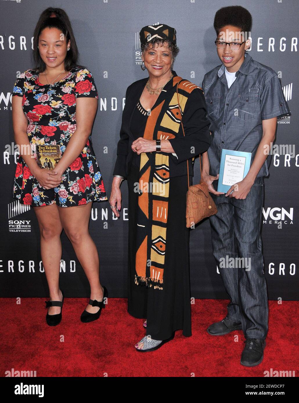 Peggy Preacely (middle) and Guests arrives at the WGN America's ...