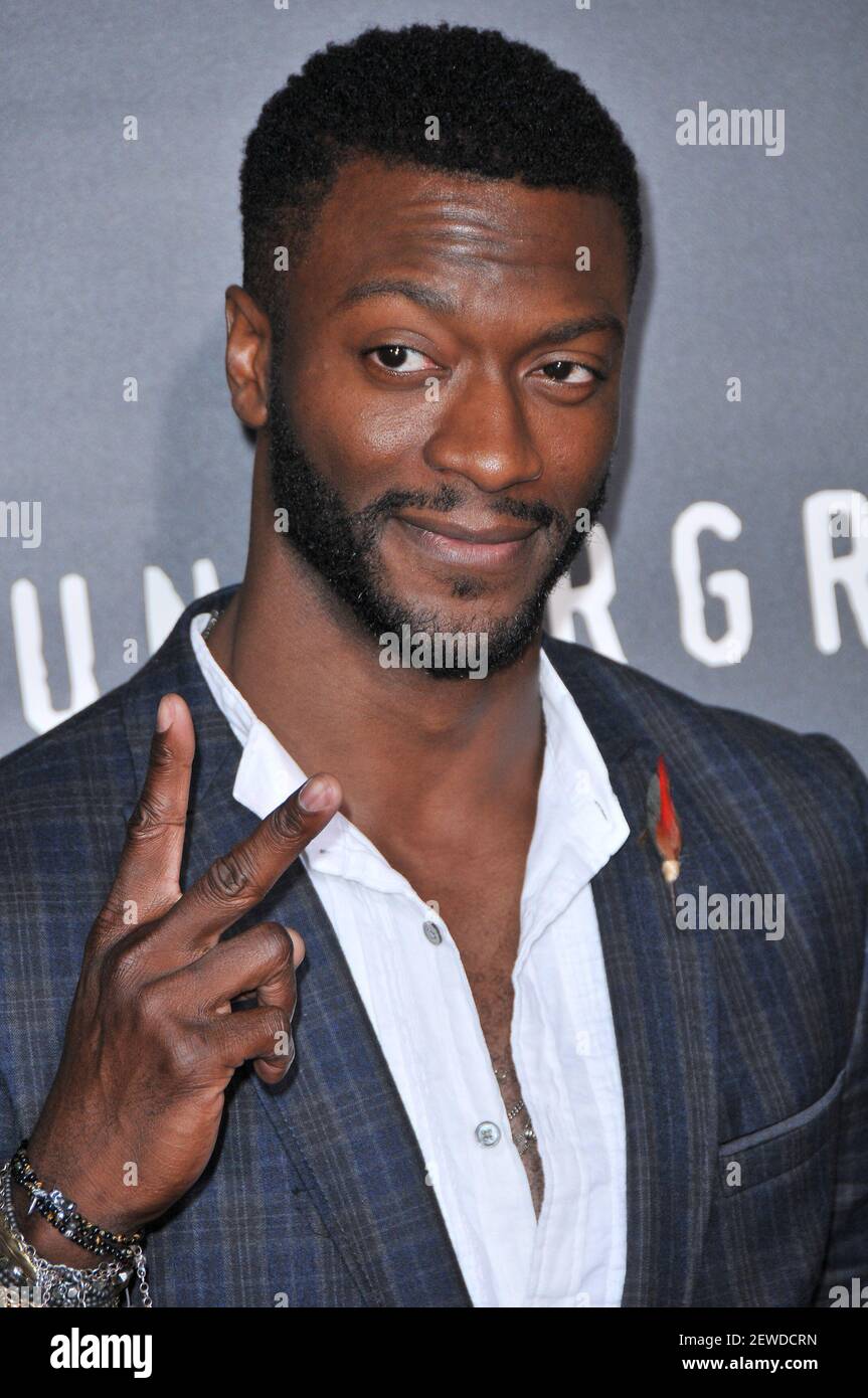 Aldis Hodge arrives at the WGN America's "Underground" Los Angeles ...