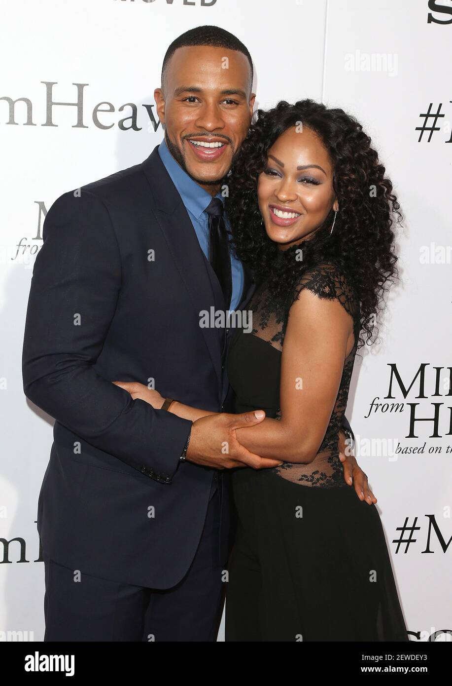 DeVon Franklin, Meagan Good. "Miracles From Heaven" Los Angeles ...