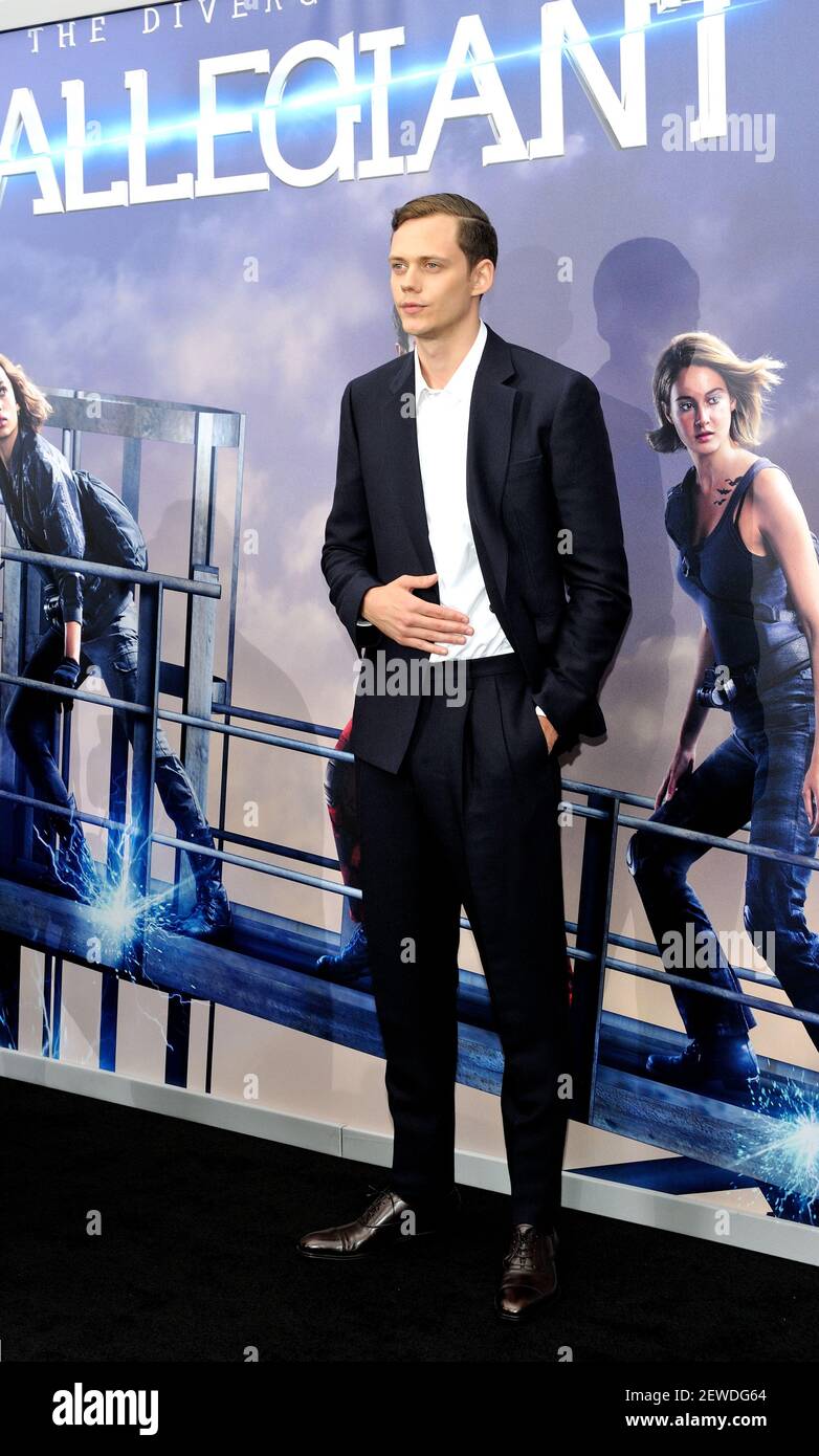 Actor Bill Skarsgård attends the world premiere of "the Divergent ...
