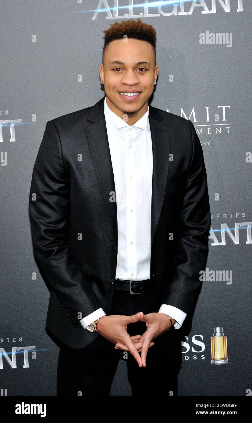 Musician/actor Rotimi attends the world premiere of "the Divergent ...