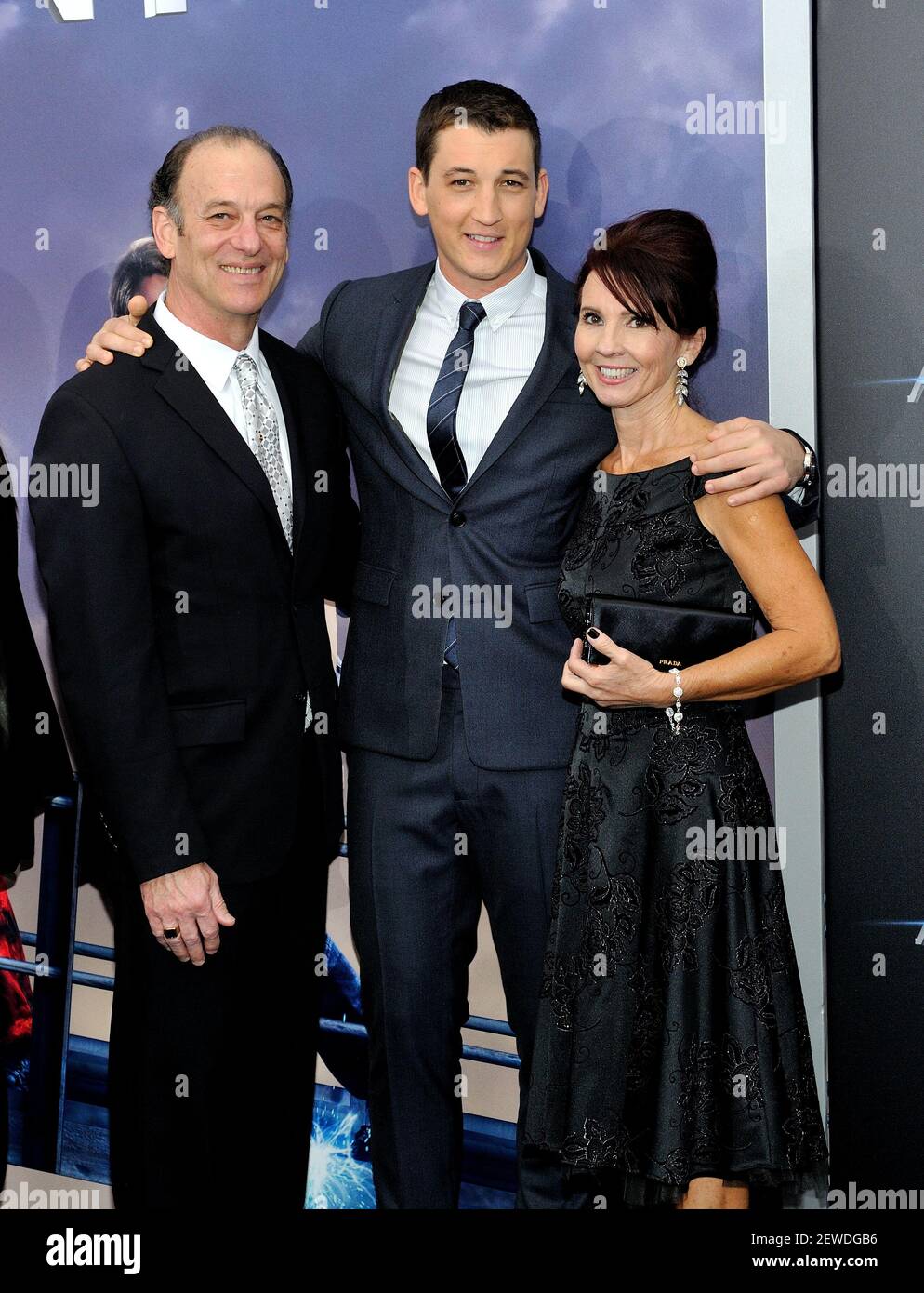 L-R: Mike Teller, actor Miles Teller and Merry Flowers attends the ...
