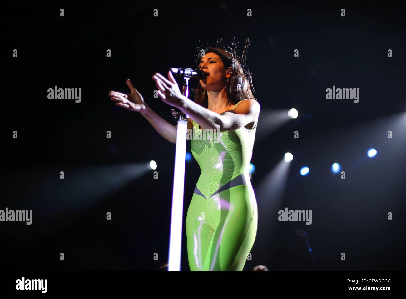 Marina Lambrini Diamandis aka "Marina and The Diamonds" gives a concert ...