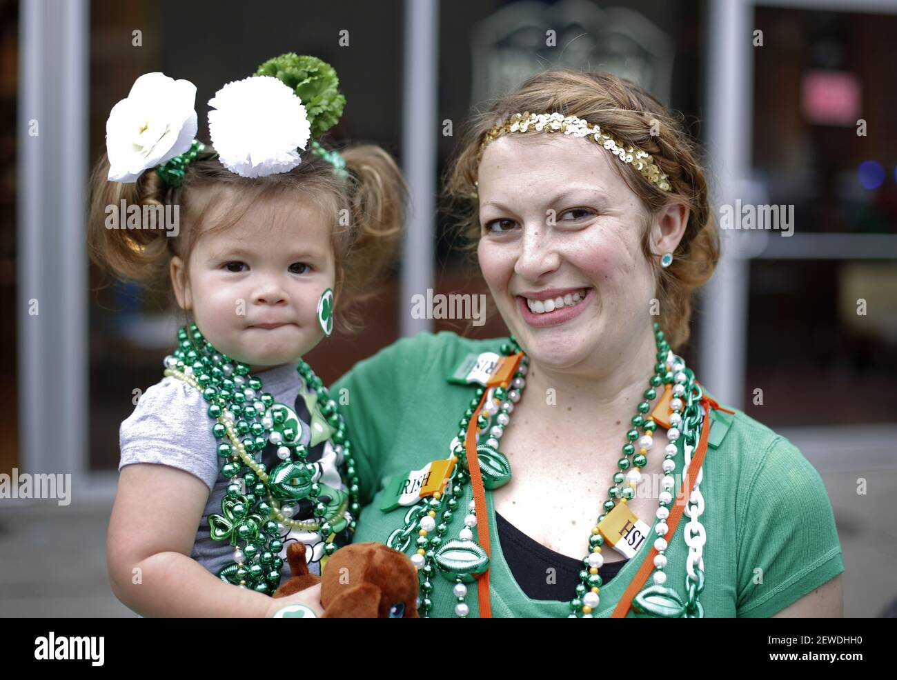 The Irish Channel St Patrick's Day parade makes its way along Magazine ...
