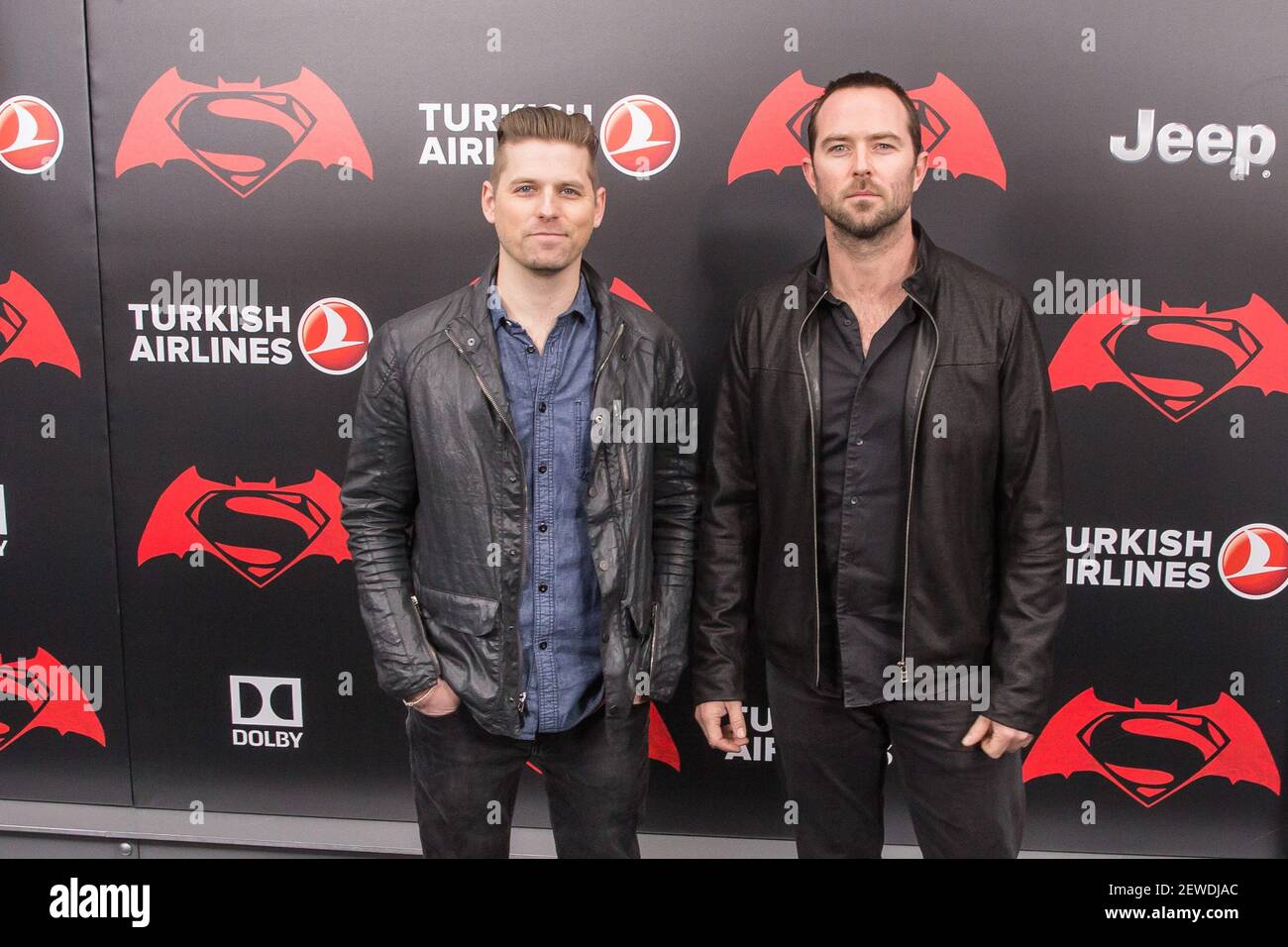 Actor Sullivan Stapleton (R) attends the 'Batman v. Superman: Dawn of ...