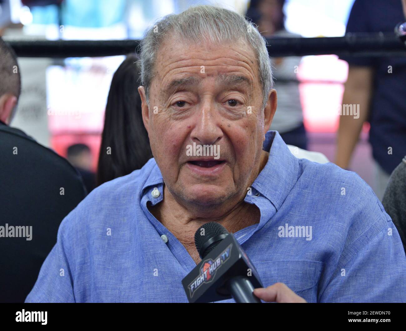 Bob Arum at the Manny Pacquiao Los Angeles Media Workout held at the ...