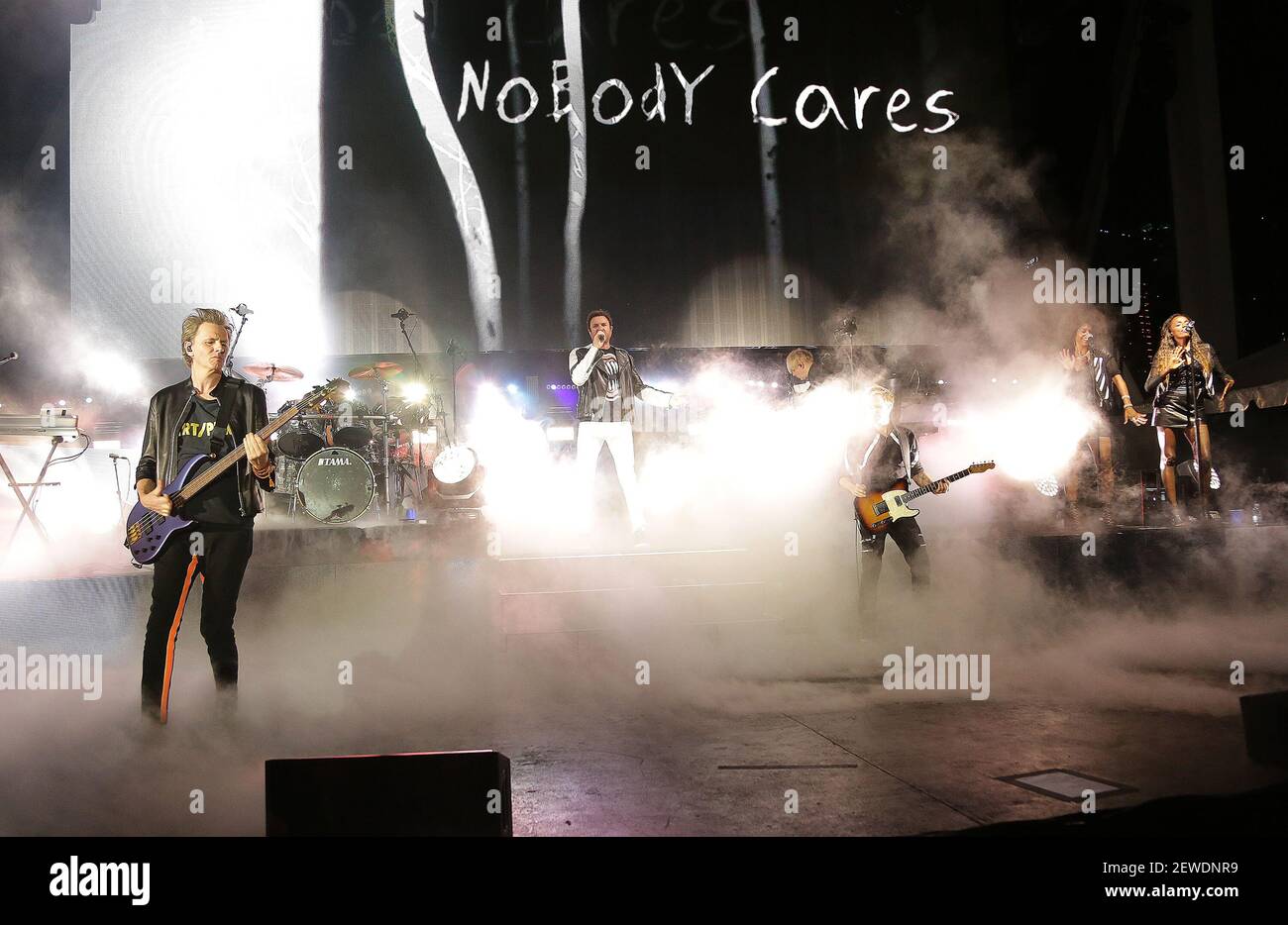 MIAMI, FLORIDA - APRIL 1: John Taylor, Simon Le Bon and Andy Taylor ...