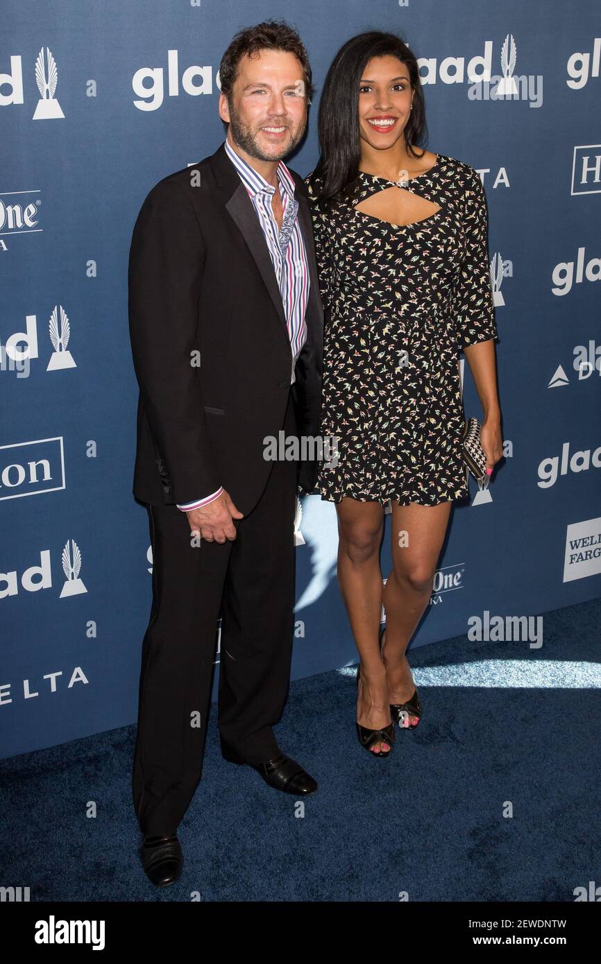 David Millbern and Olivia Harewood attends 27th Annual GLAAD Media ...