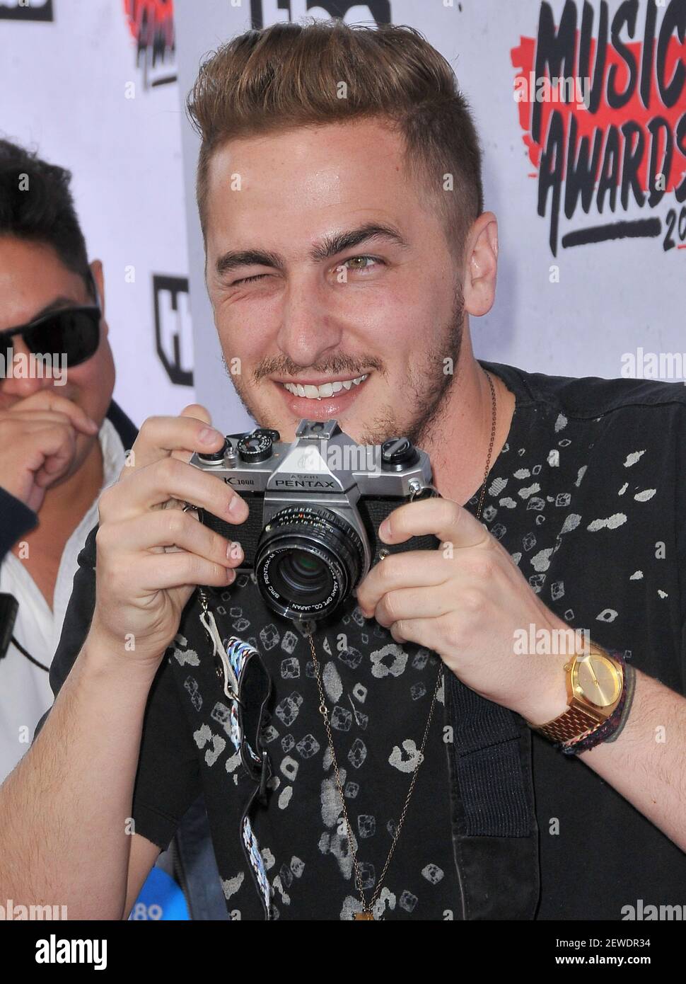 Kendall Schmidt arrives at the 2016 iHeartRadio Music Awards held at ...