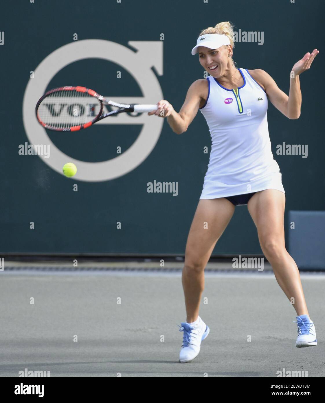 April 6, 2016: Elena Vesnina (RUS) defeated Belinda Bencic (SUI) at the ...