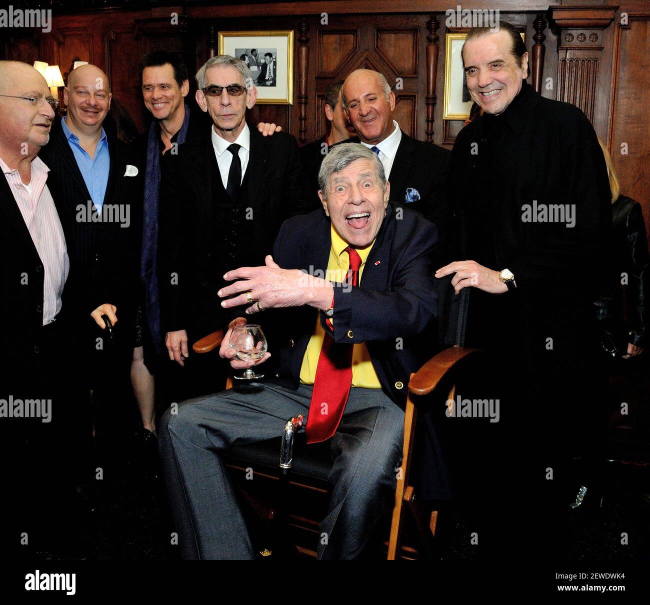 Actors-comedians Jeff Ross, Jim Carrey, Richard Belzer, Chazz ...