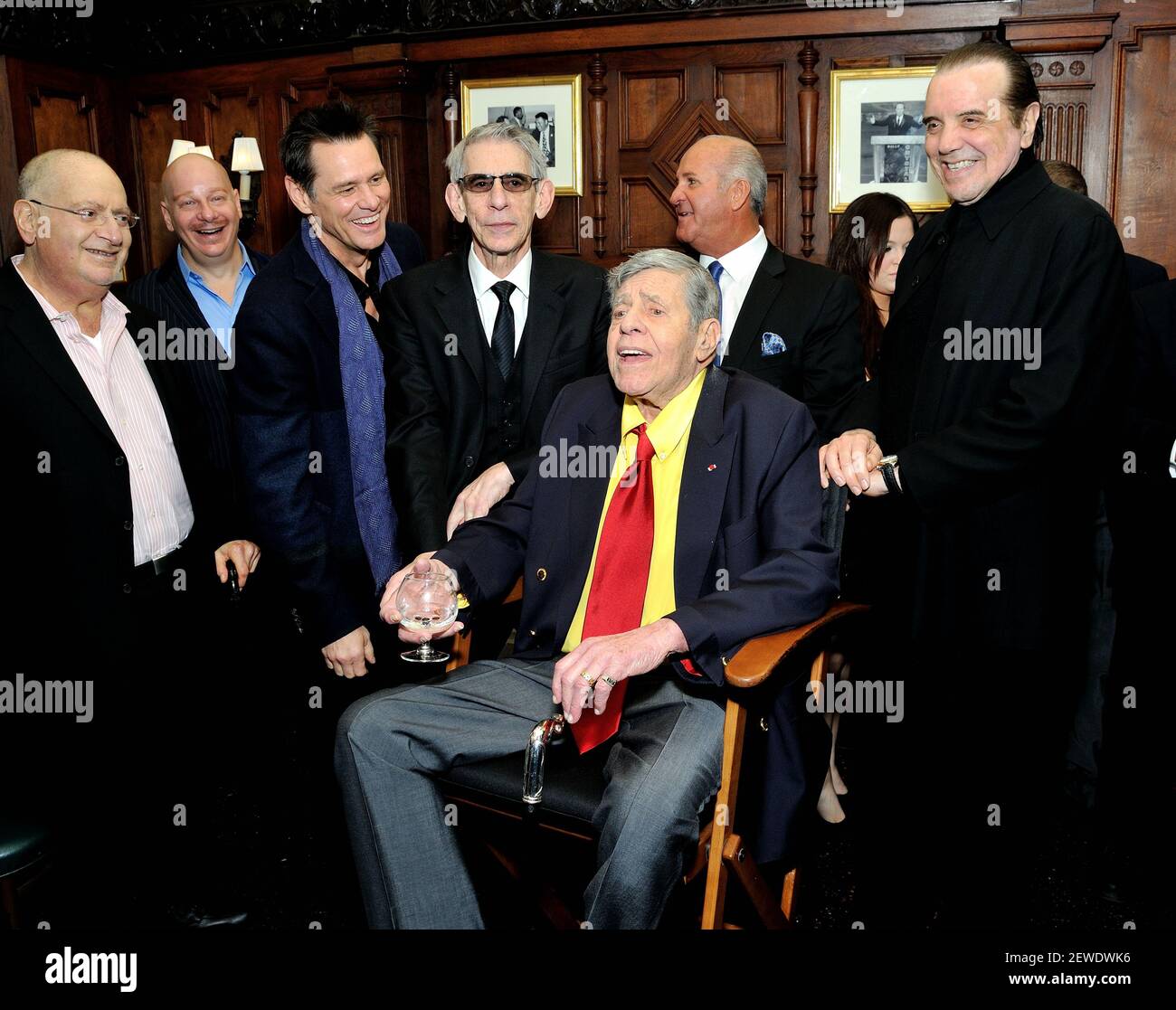Actors-comedians Jeff Ross, Jim Carrey, Richard Belzer, Chazz ...