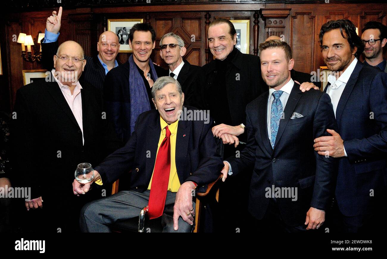 (From 2nd left): Actors-comedians Jeff Ross, Jim Carrey, Richard Belzer ...