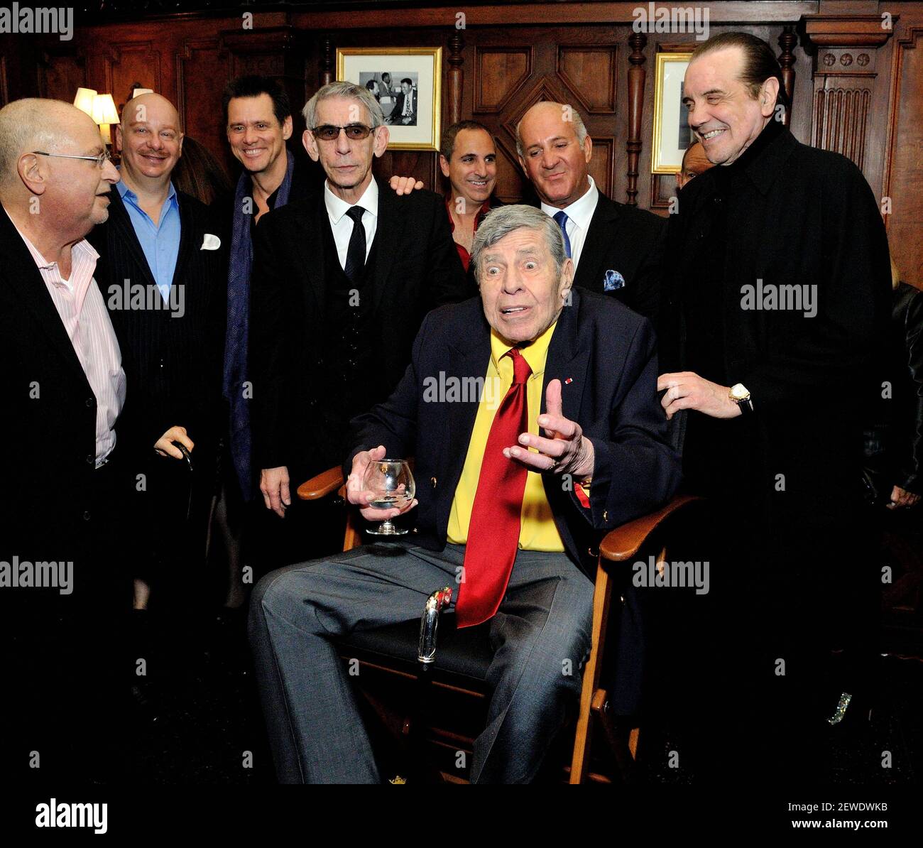 Actors-comedians Jeff Ross, Jim Carrey, Richard Belzer, Chazz ...