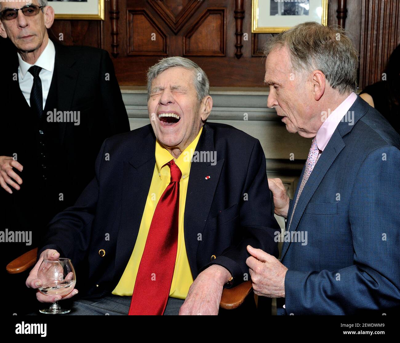 Actor-comedian Jerry Lewis with TV host Dick Cavett at Jerry Lewis ...
